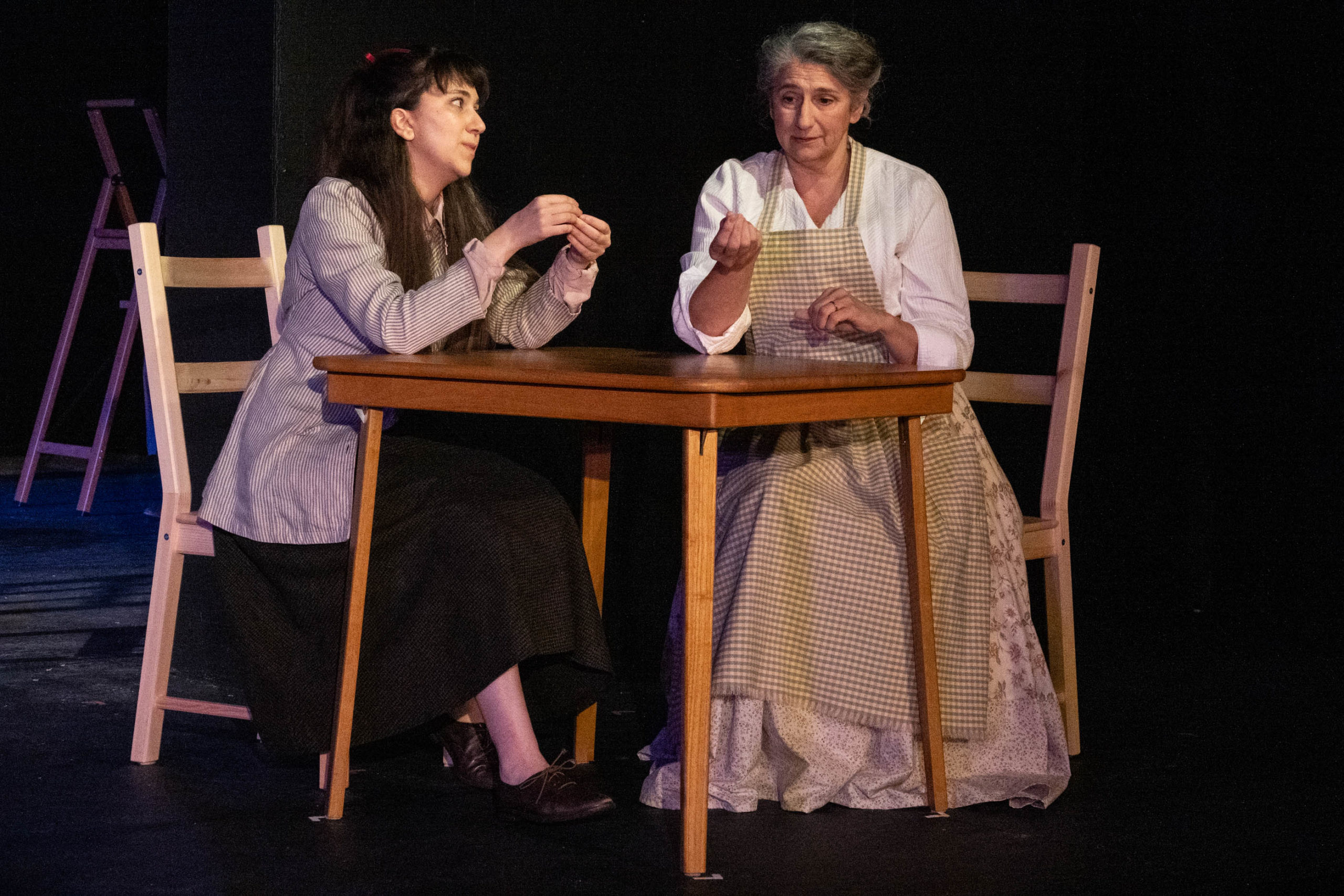 Tina Traboulsi as Emily Webb, Jennifer S. McGeorge as Mrs. Webb – Ross ...